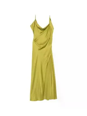 Arcina Ori Odessa Ruffled-back Maxi Dress - Green