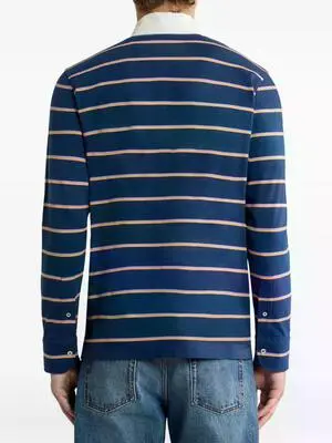 Etro Striped Long-sleeve Polo Shirt