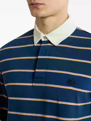 Etro Striped Long-sleeve Polo Shirt