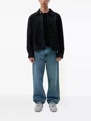 Hugo Ligor Suede Jacket With Stitched Breast Pocket Detail