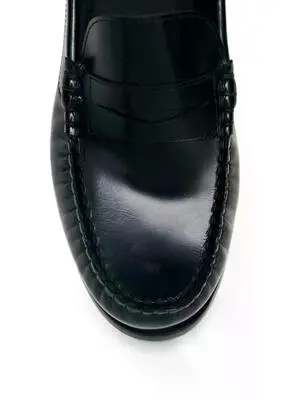 ALOHAS Rivet Leather Penny Loafers