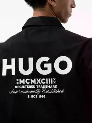 Hugo Logo-print Button-up Jacket
