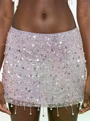 ASTA RESORT Yasmin Hand-beaded Skirt