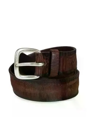 Orciani Blade Textured Leather Belt - Brown