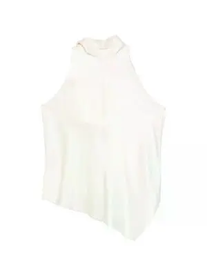 Brunello Cucinelli Asymmetric Halterneck Top - Neutrals