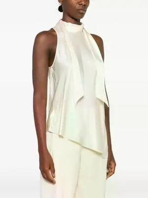 Brunello Cucinelli Asymmetric Halterneck Top
