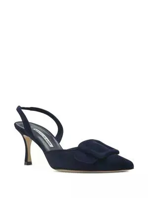 Manolo Blahnik Maysli Slingback Pumps - Blue