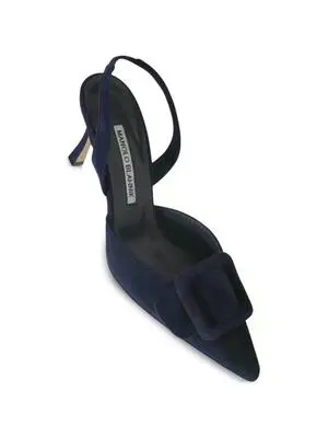 Manolo Blahnik Maysli Slingback Pumps - Blue