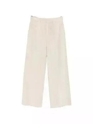 Brunello Cucinelli Wide-leg Corduroy Trousers - Neutrals