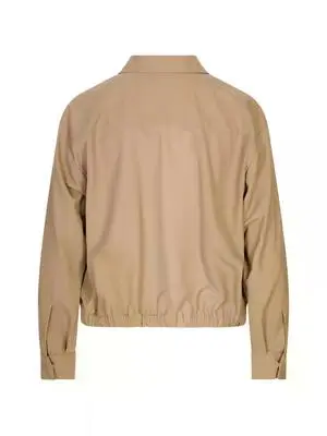 Fabiana Filippi Chest-pocket Elasticated-hem Jacket - Neutrals