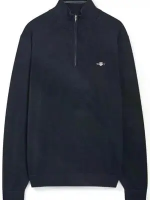 Gant Half-zip Logo-embroidered Sweater
