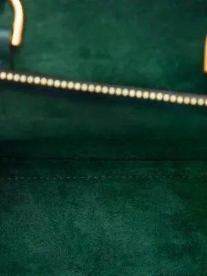 Celine Grained Calfskin Belt Bag Satchel - Green