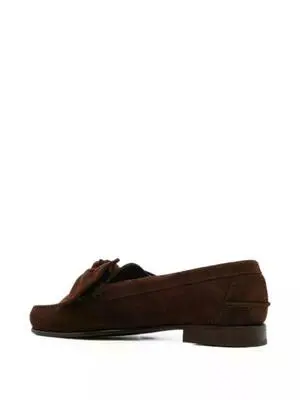 Hereu Bow-detail Suede Loafers