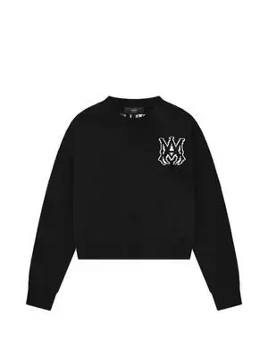 Amiri Logo Embroidered Merino Wool Sweater - Black