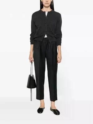 Peserico Check-pattern Elasticated-waistband Trousers
