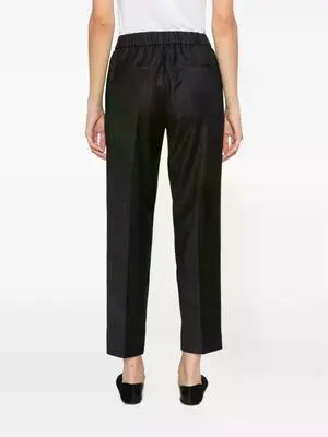 Peserico Check-pattern Elasticated-waistband Trousers