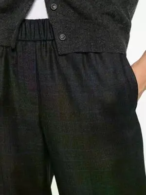 Peserico Check-pattern Elasticated-waistband Trousers