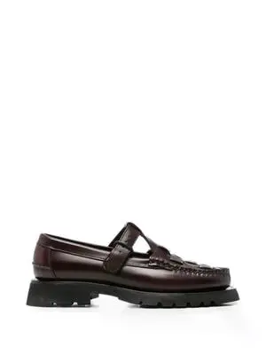 Hereu Woven Buckle-fastening Loafers