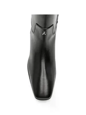 Patrizia Pepe Logo-plaque Square-toe Boots