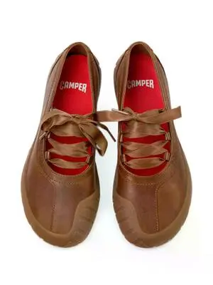 Camper Peu Path+ Lace-up Ballet Flats