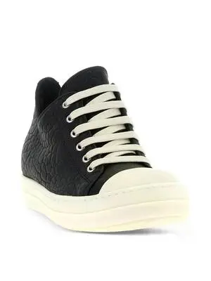 Rick Owens Python-effect Leather Sneakers