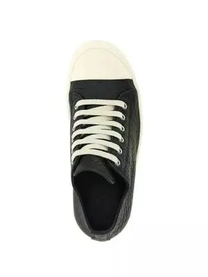Rick Owens Python-effect Leather Sneakers