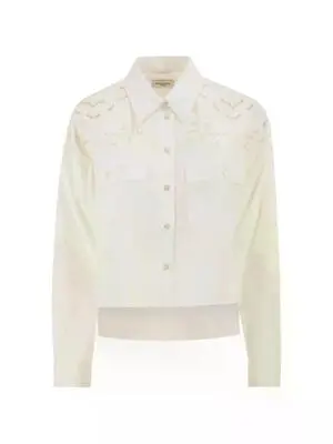 Max Mara Broderie Anglaise-embroidered Shirt - White