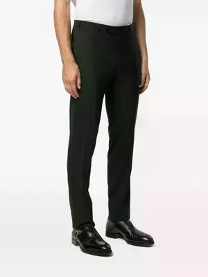 Canali Pressed-crease Tailored Trousers - Black