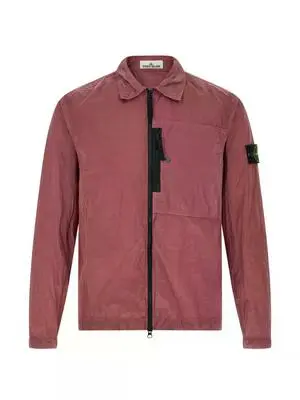 Stone Island Zip-up Overshirt - Pink
