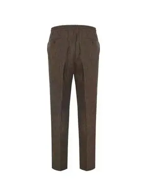 Corneliani Drawstring-waist Pressed-crease Trousers