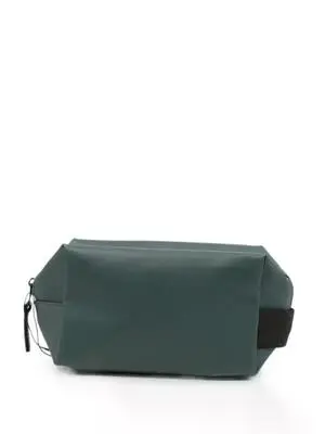 Rains Logo-debossed Wash Bag - Green