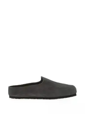 BIRKENSTOCK Amsterdam Suede Slides - Grey