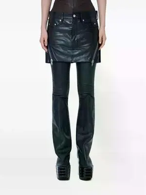 Rick Owens Bolan Banana Zip-detail Mini Skirt - Black