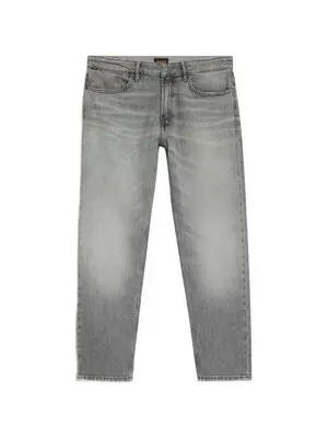 BOSS Faded-effect Straight-leg Jeans - Grey