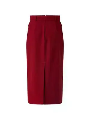 Pinko Belted Midi Skirt With Slit Detail