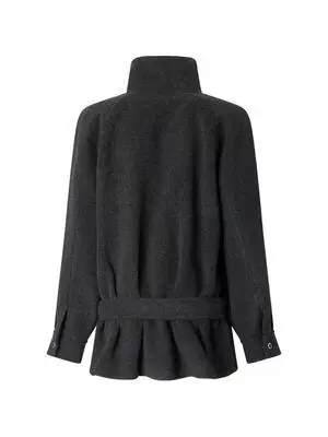Pinko Belted Funnel-neck Coat