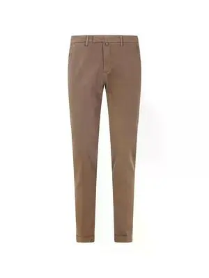 BRIGLIA 1949 Belt-loops Trousers - Brown