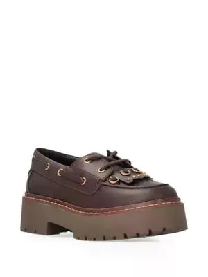 Pinko Fringe-detail Platform Loafers