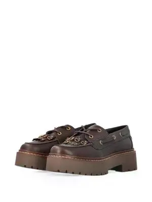 Pinko Fringe-detail Platform Loafers