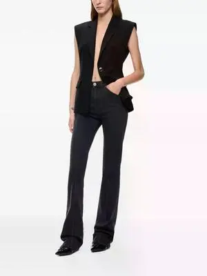 Pinko Flared-leg Jeans With Denim Texture