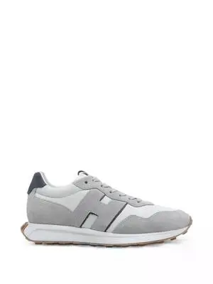 Hogan H601 Logo-patch Leather Sneakers