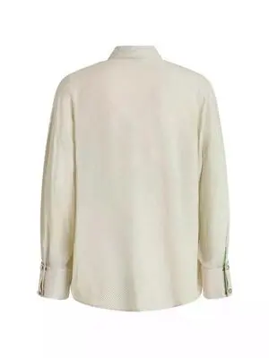 Pinko Polka-dot Tie-neck Shirt