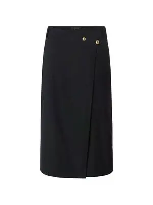 Pinko Wrap-front Button-detail Skirt