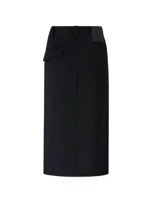 Pinko Wrap-front Button-detail Skirt