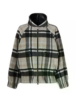 Pinko Check-pattern Elasticated-hem Jacket