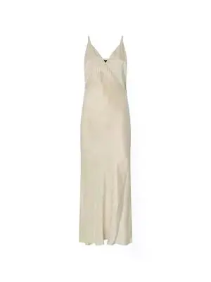 Pinko Satin-finish Slip Dress - Neutrals