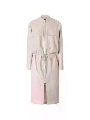 Pinko Faux-leather Drawstring Waist Dress - Neutrals
