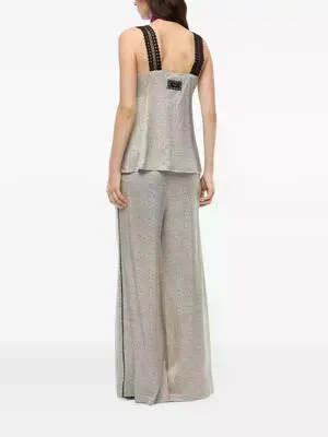 Pinko Polka Dot Drawstring Palazzo Pants