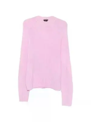 TOM FORD Ribbed-trim Long-sleeve Sweater - Pink