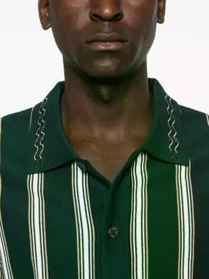 CHE Sawyer Striped Knitted Polo Shirt